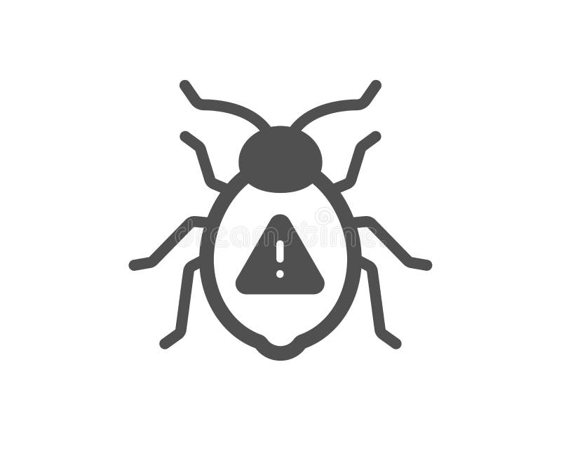 Software Bug Icon. Cyber Attack Sign. Vector Stock Vector ...