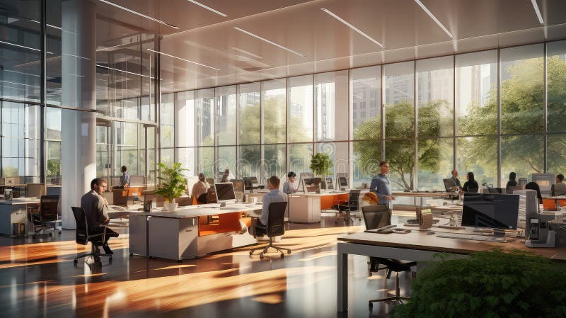 Software busy tech office stock illustration. Illustration of desktop ...