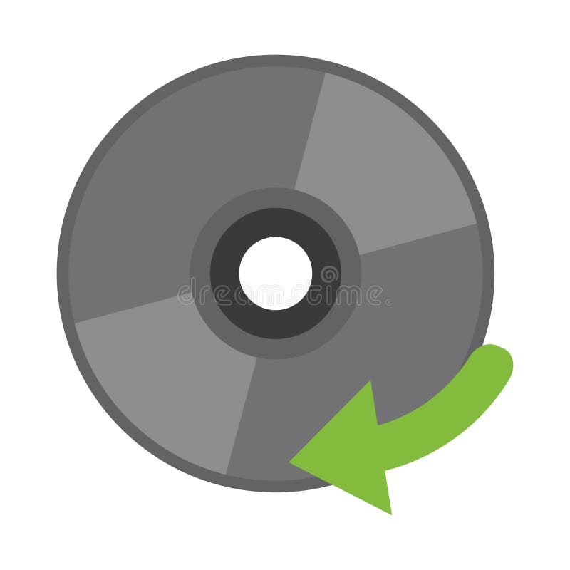 Software Cd Rom Symbol in Black and White Stock Vector - Illustration ...