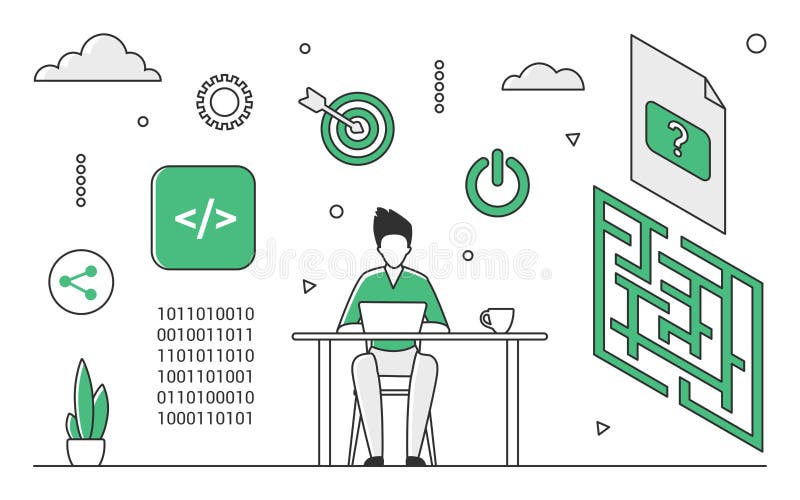Software code stock illustration. Illustration of blue - 19551714