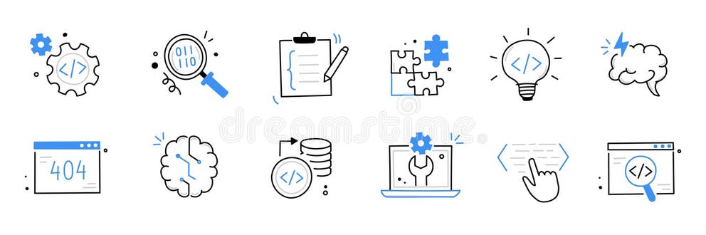 Hand Drawn Coding Stock Illustrations – 811 Hand Drawn Coding Stock ...