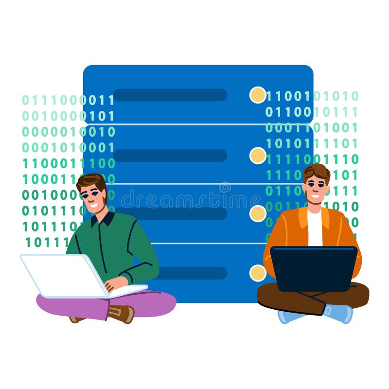 Software Coding Database Vector Stock Vector Illustration Of Vector Flat 329927903 7345