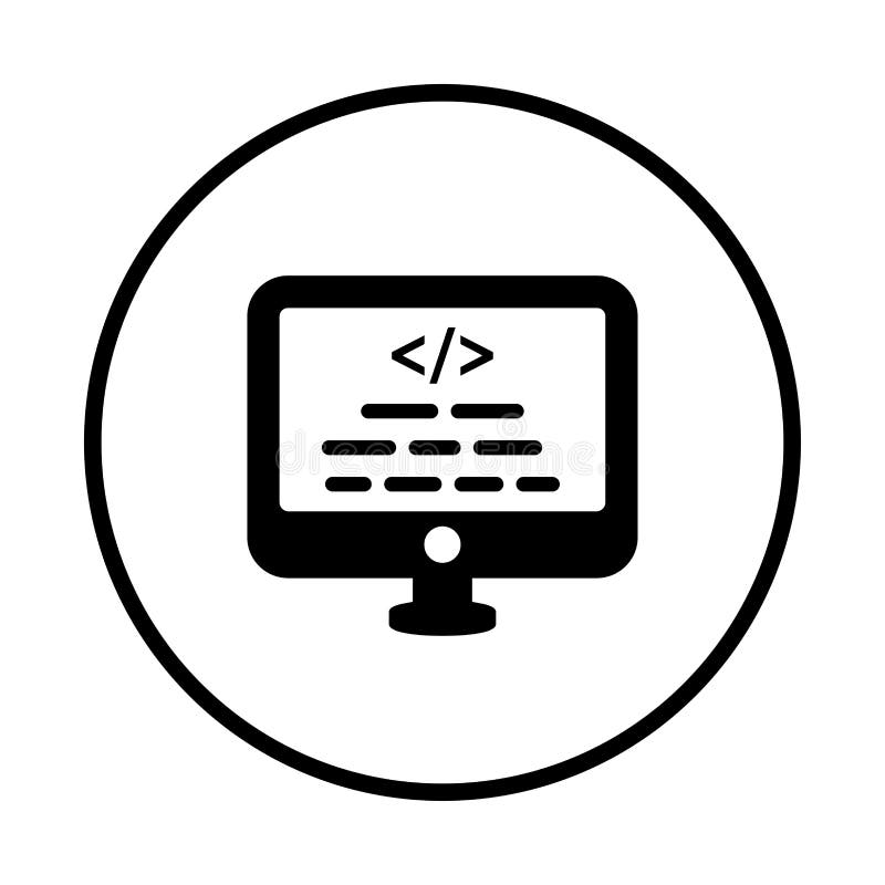 Software, Coding, Html Icon. Black Vector Graphics Stock Illustration ... Software, Coding, Html Icon. Black Vector Graphics Stock Illustration ...