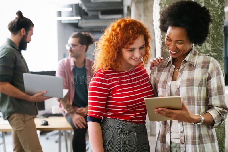 Software Coding And Business Woman On Tablet Thinking Of Data Analytics Digital Technology