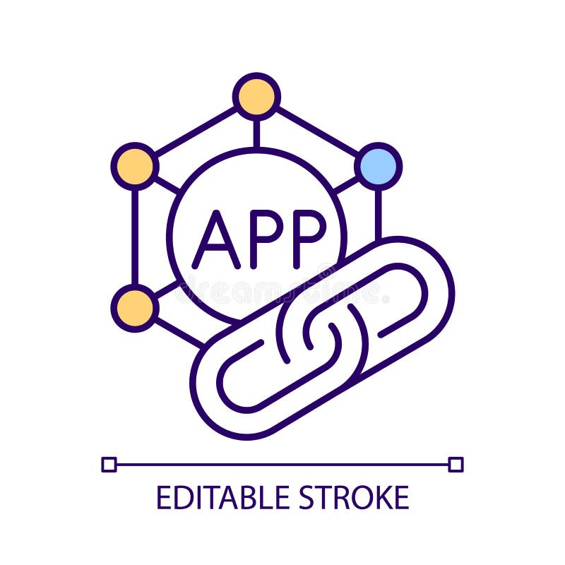 Software Compatibility RGB Color Icon Stock Vector - Illustration of ...