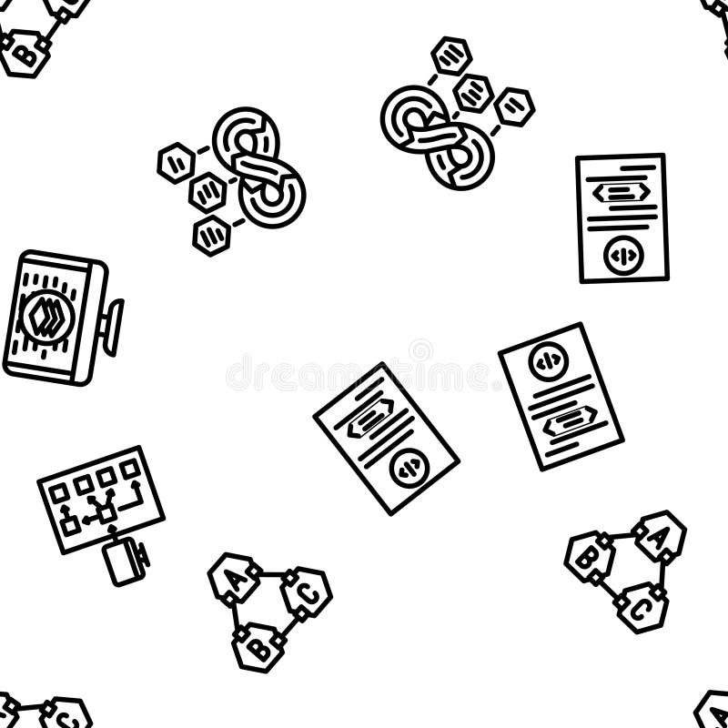 Software Compute, Engineer Vector Seamless Pattern Stock Vector ...