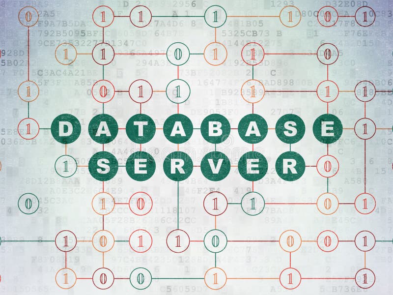 Server. Digital Space. Data Storage. Data Center. Big Date. Conceptual Illustration, Data Flow ...