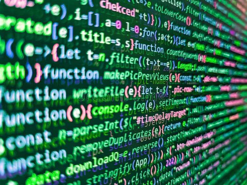 Software Concept. Developer Working on Software Codes in Office ... Software Concept. Developer Working on Software Codes in Office ...