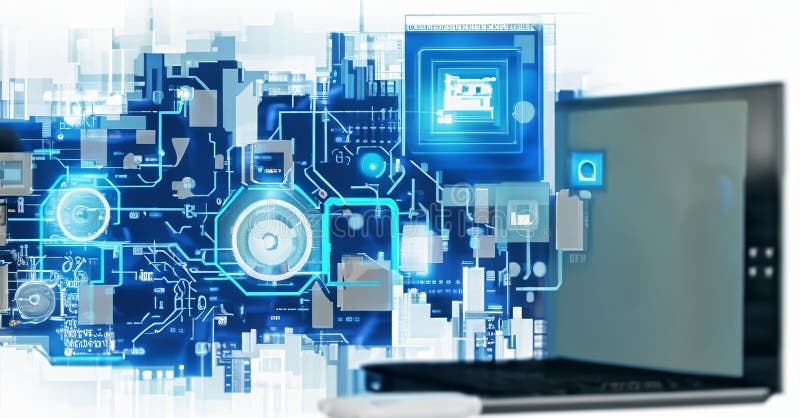 Software Connections and Points Stock Illustration - Illustration of ...