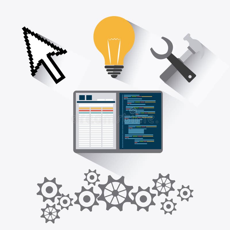 Software-Design stock abbildung. Illustration von nachricht - 62258174