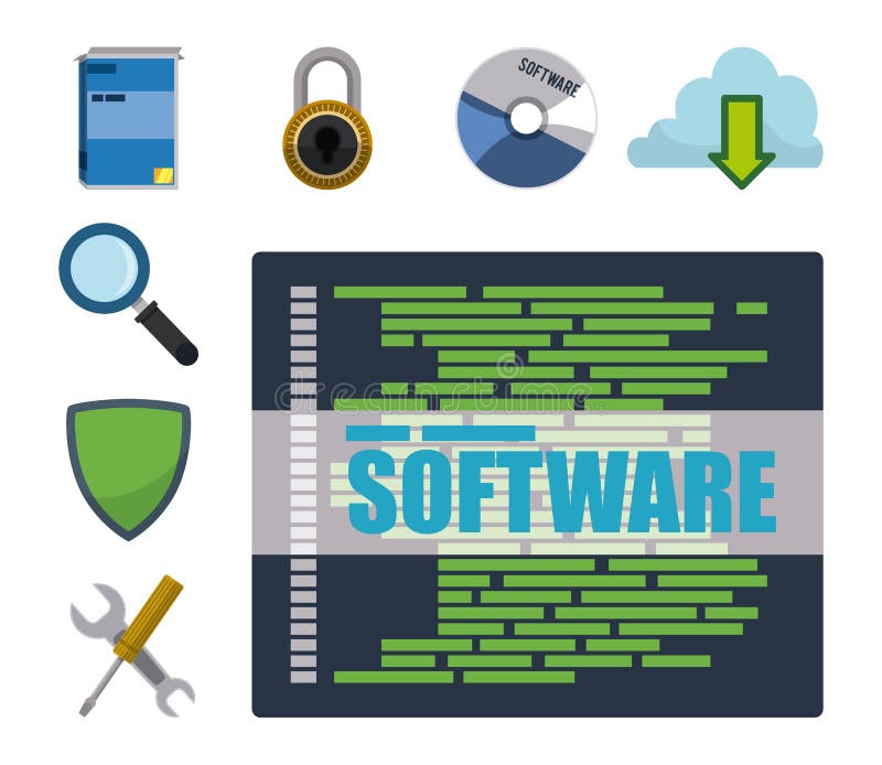 Software design. stock vector. Illustration of network - 58402835