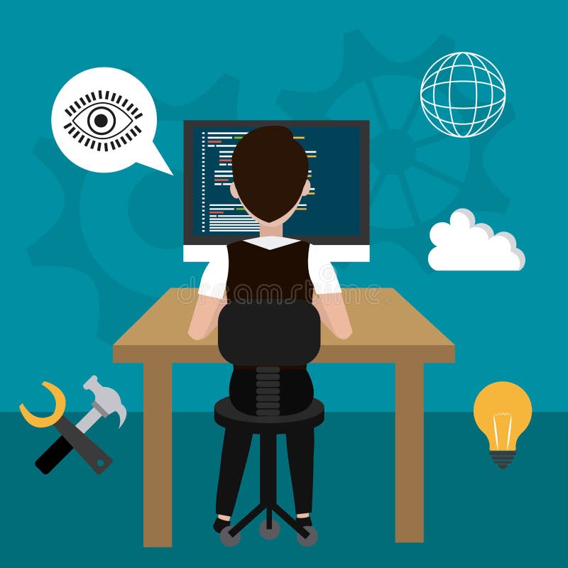 Software design. stock illustration. Illustration of media - 62258162