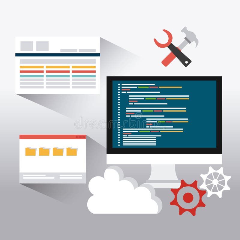 Software design. stock illustration. Illustration of concept - 62258049