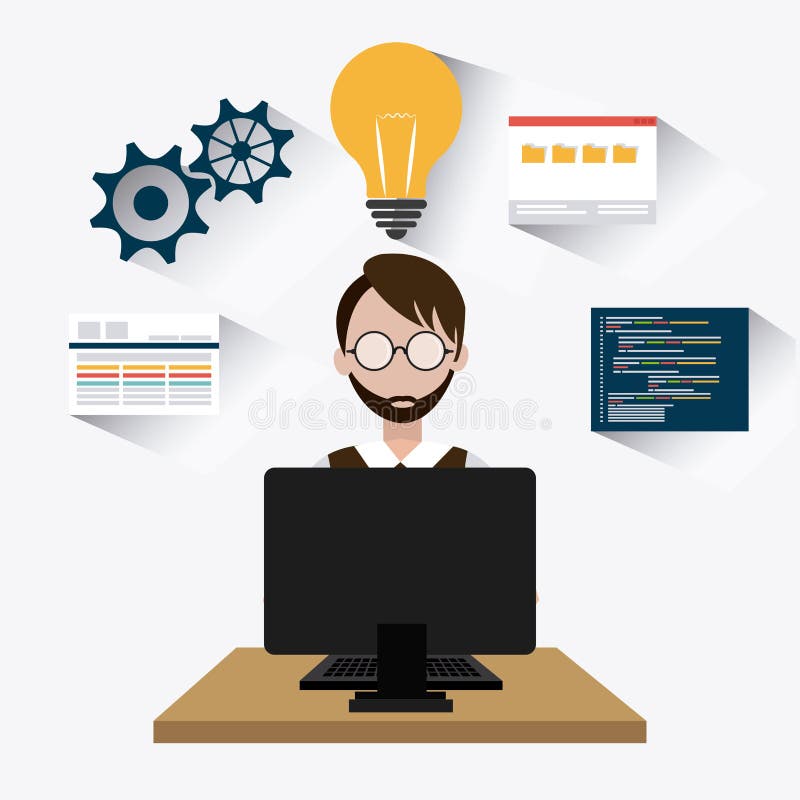 Software design. stock illustration. Illustration of analysis - 62258055