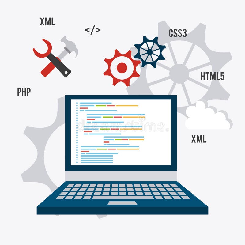 Software design. stock illustration. Illustration of digital - 62258121