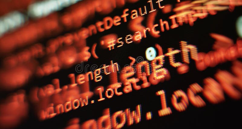 Software Develop Company Office. Database Bits Access Stream Visualisation Stock Image - Image ...