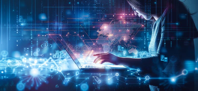 Software Developer Coding Cyber Security System Digital Technology Data 9013