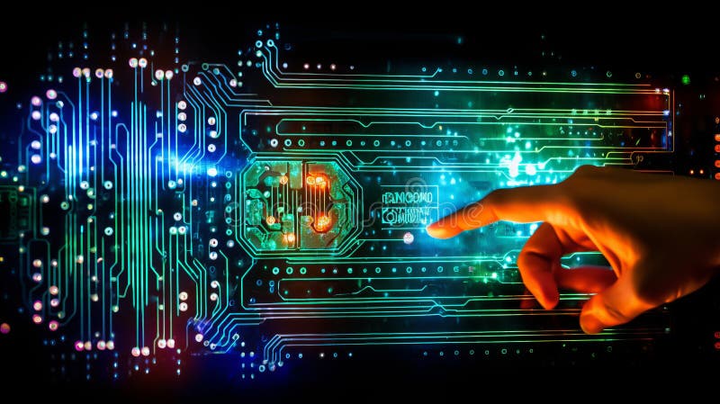 Software Developer Creating Augmented Reality Program with Ai for Enhanced User Experience Stock ...