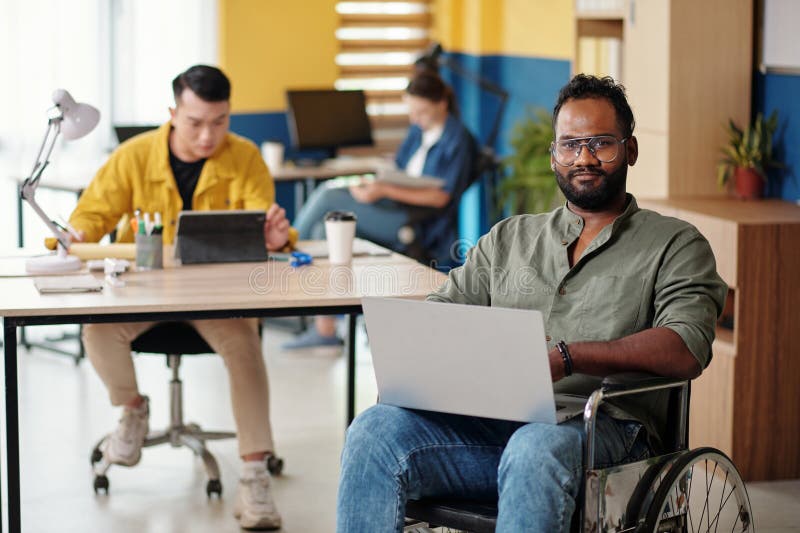 Software Developer with Disability Stock Photo - Image of business ...