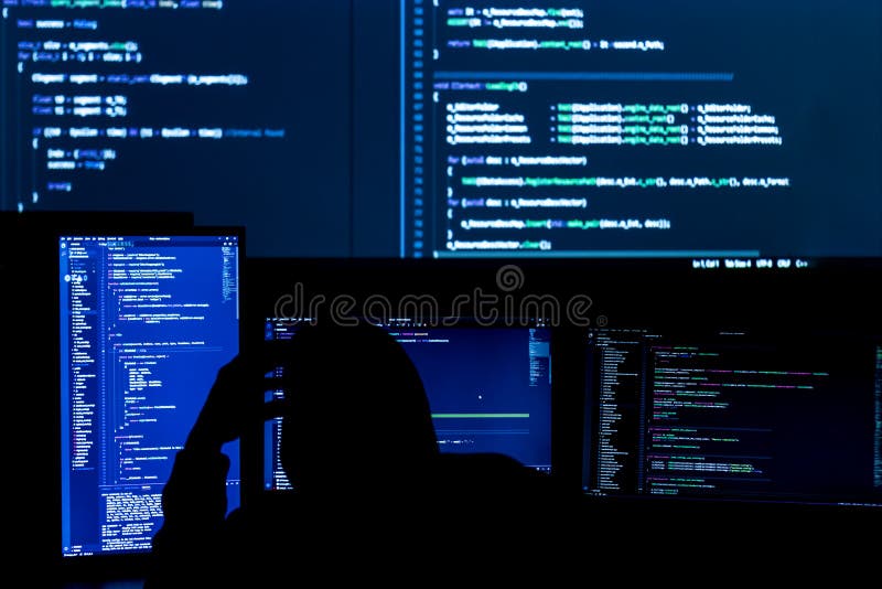 Software Developer, Freelancer Working with Program Code Stock Photo - Image of innovation, icon ...
