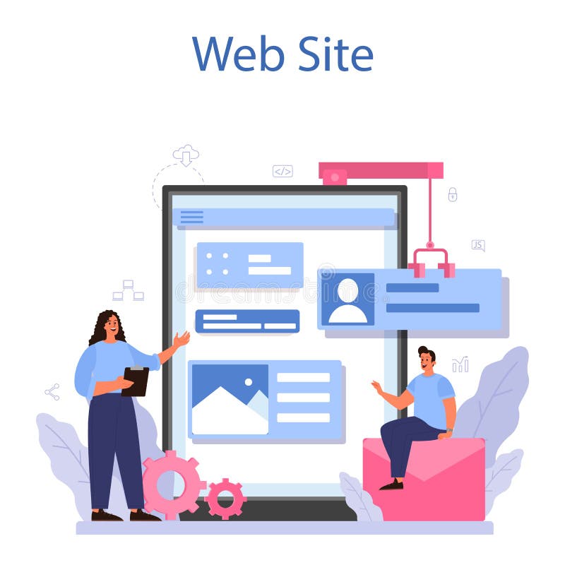 Software Developer Online Service or Platform. Idea of Programming ...