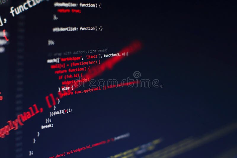 Software Developer Programming Code Abstract Computer Script Co Stock