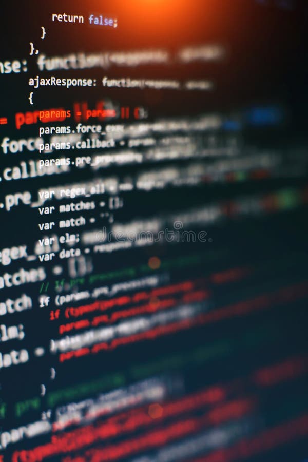 Software Developer Programming Code Abstract Computer Script Co Stock Image Image Of Dotnet