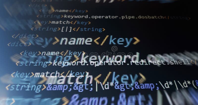 Software Developer Programming Code Abstract Computer Script Coding Stock Image Image Of 7232