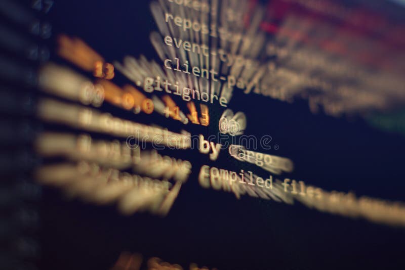 Software Developer Programming Code Abstract Computer Script Code Stock Illustration