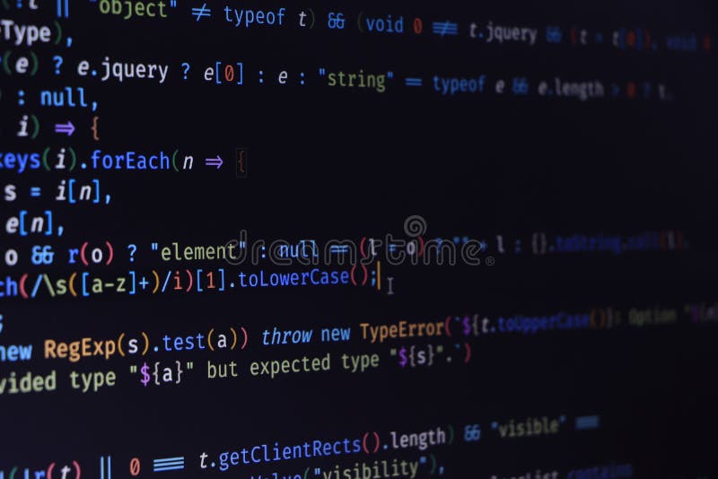 Software Developer Programming Code Abstract Computer Script Code Programming Code Screen Of