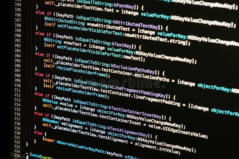 Software Developer Programming Code. Abstract Backgroung Stock Image - Image of application ...