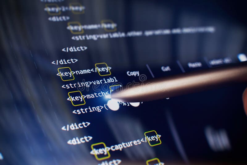 Software Developer Programming Code Abstract Computer Script Code Code Text Written And
