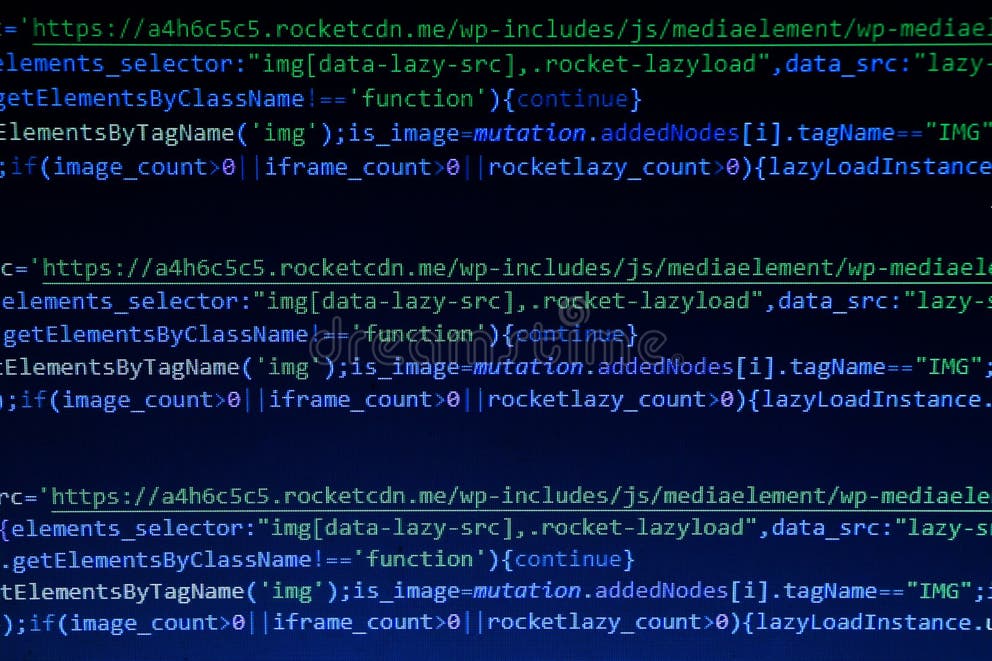 Software Developer Programming Code. Abstract Modern Virtual Computer ...