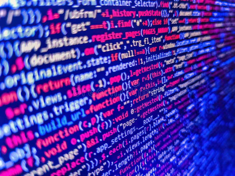 Software Developer Programming Code Matrix Byte Of Binary Data Rian