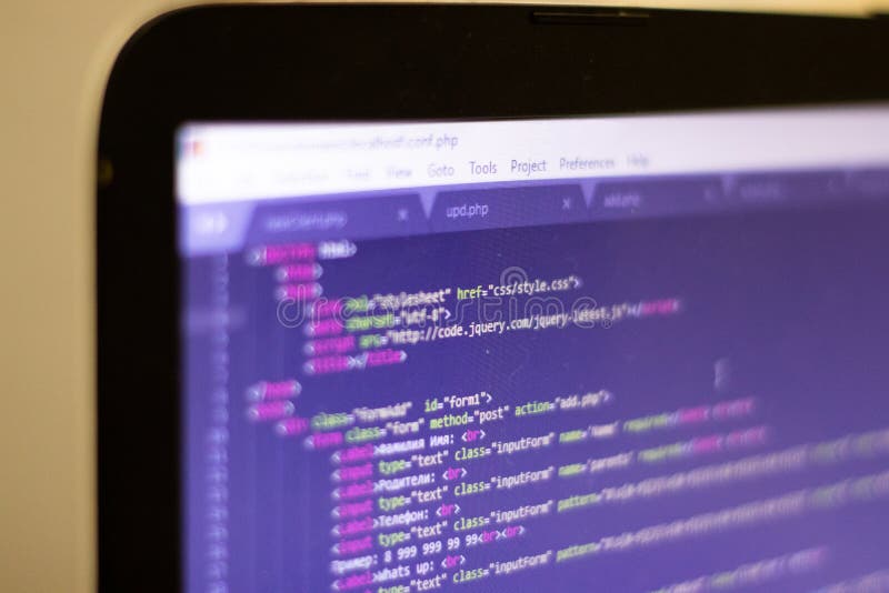 Software Developer Programming Code Stock Image - Image of icons, program: 136604109