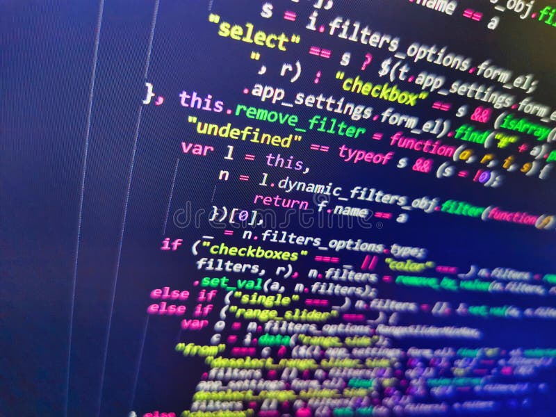 PHP Code on the Screen, Extreme Close Up Stock Photo - Image of engineering, backdrop: 116078598