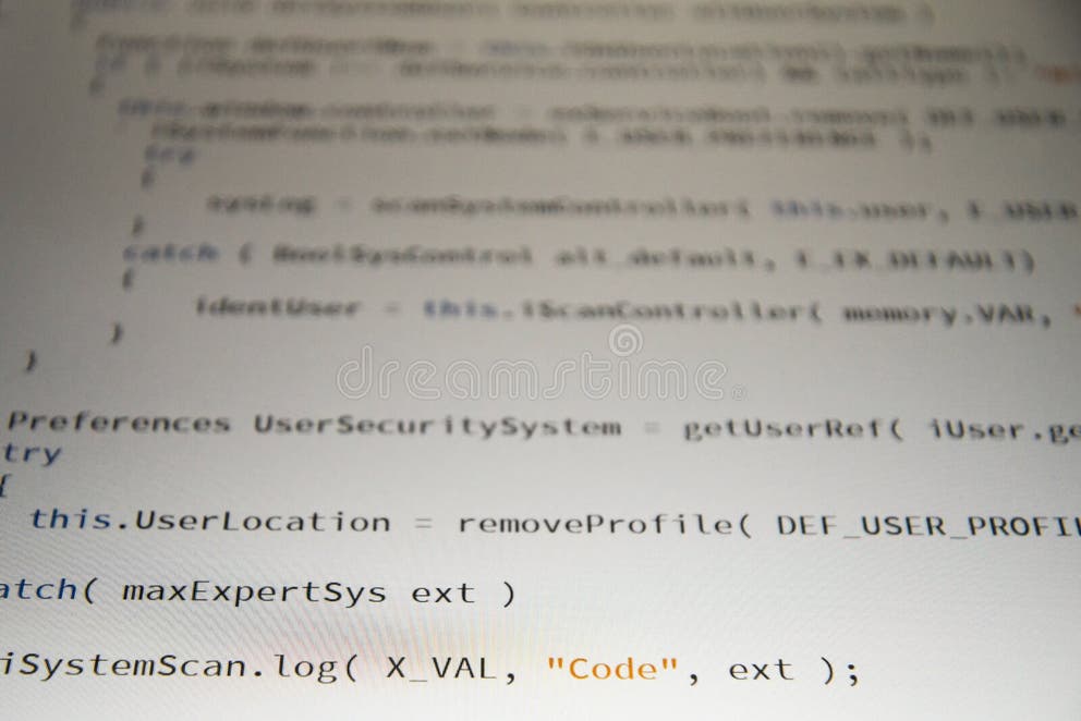 Software Developer Programming Code on White Background Stock Image ...