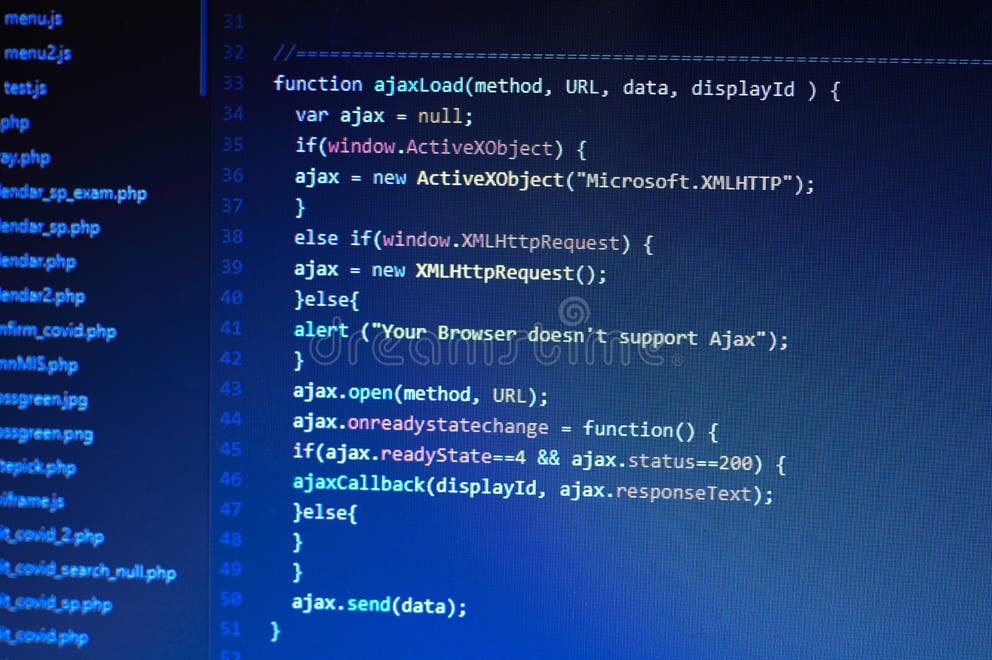 Software Developer Programming Code Stock Image - Image of java, digital: 225175429