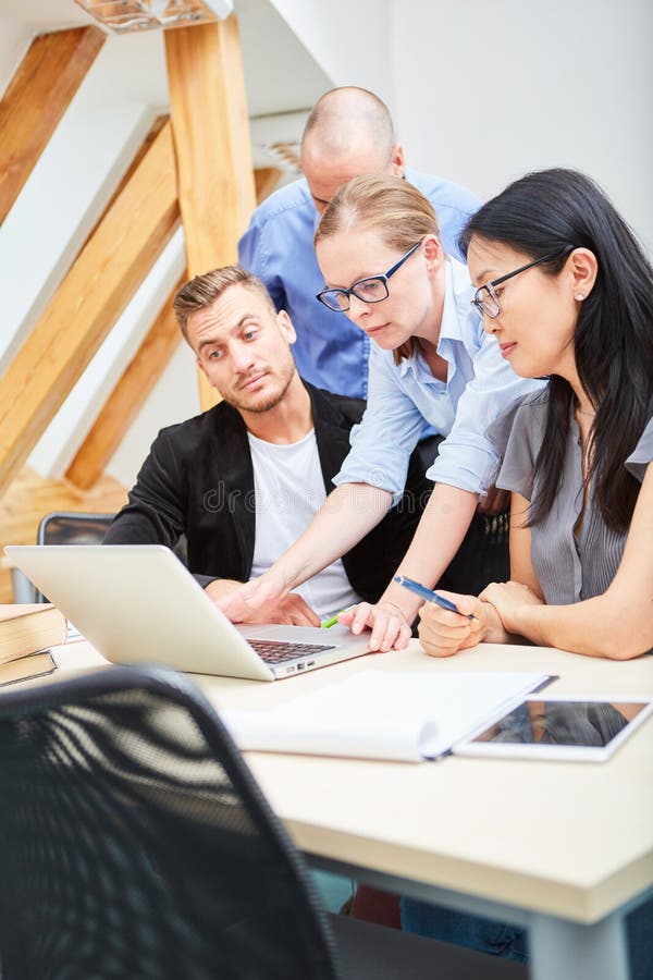 Developer Team in the Start-up Discusses Innovation Stock Photo - Image ...