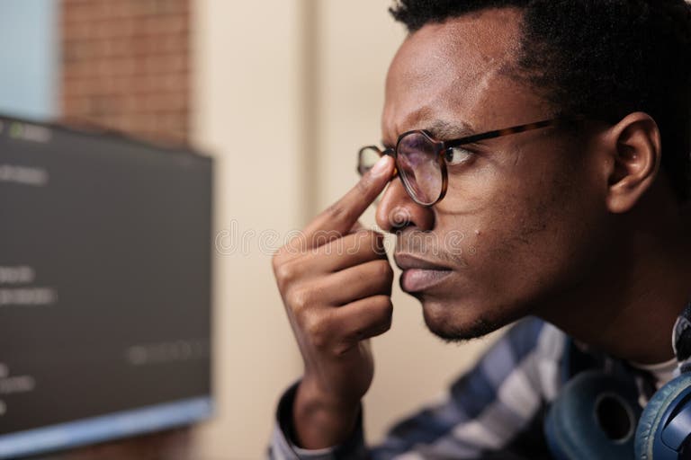 Software Developer Typing Machine Learning Server Code Stock Image - Image of data, developer ...