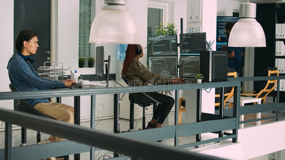 Software Developer Typing Programming Code on Computer Keyboard Stock Photo - Image of program ...