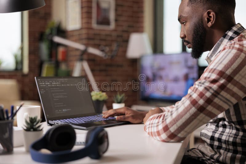 Software Developer Typing Machine Learning Html Code Stock Photo - Image of tech, process: 276947710