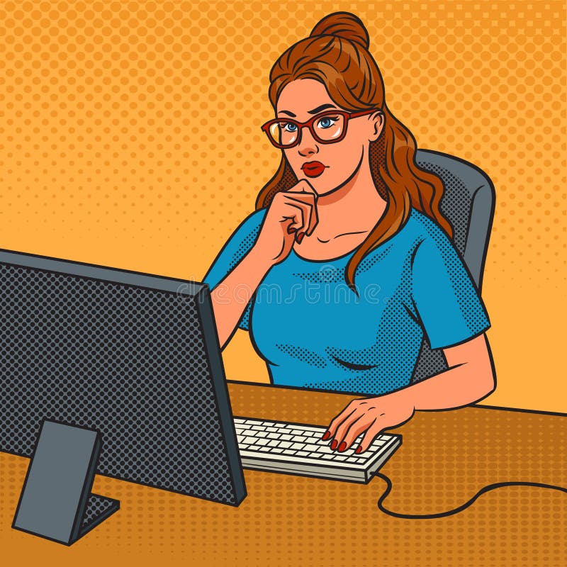 Developer Woman Cartoon Color Stock Illustrations – 109 Developer Woman ...