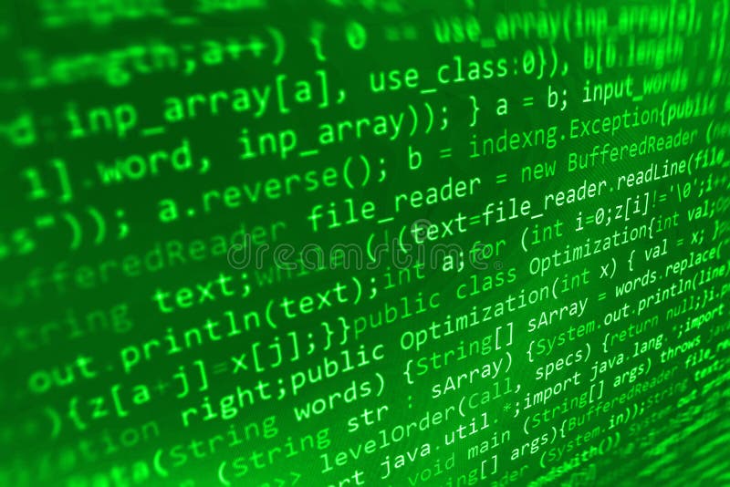 Software Developer Workspace Screen Stock Image Image Of Color Code 59646521