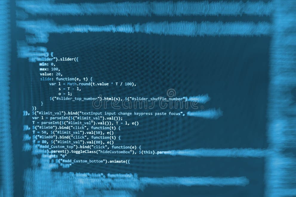 Software Developer Workspace Screen Stock Image - Image of board ...