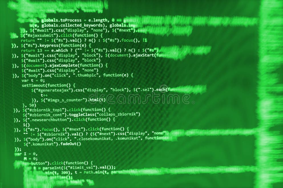 Software Developer Workspace Screen Stock Photo - Image of application ...