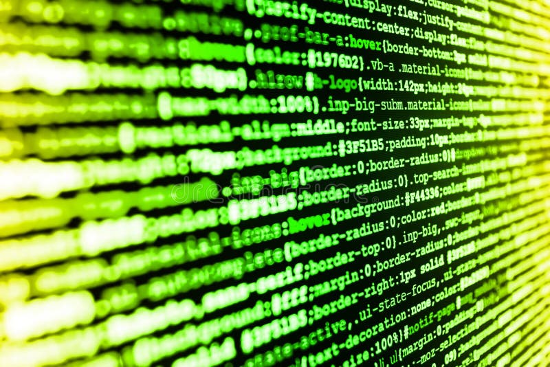 Software Developer Workspace Screen Stock Illustration - Illustration ...