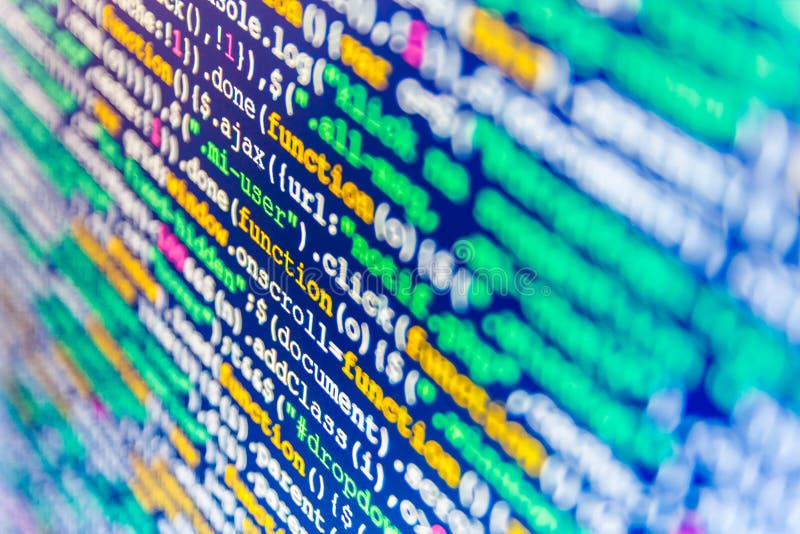 Software Developer Workspace Screen Stock Image Image Of Analysis Display 69207303