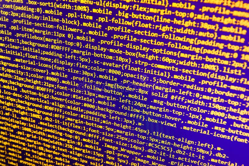 Software Developer Workspace Screen Stock Illustration - Illustration ...