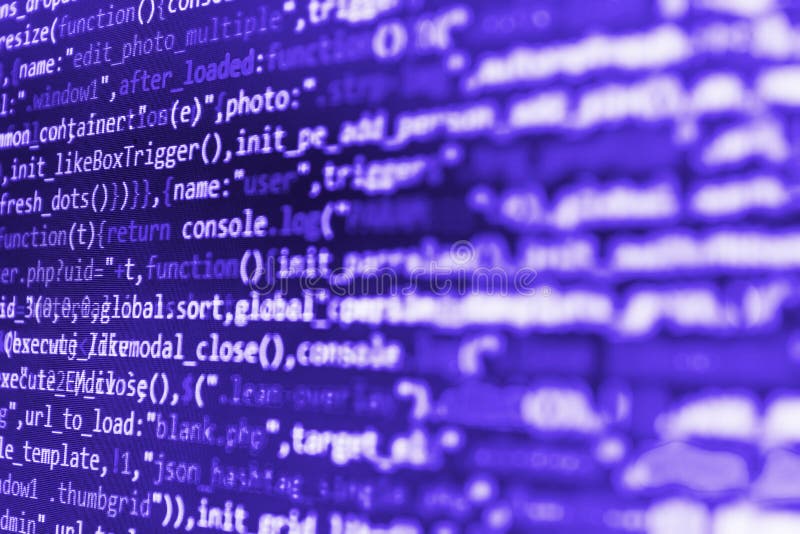 Software Developer Workspace Screen Stock Image Image Of File Future 75025321